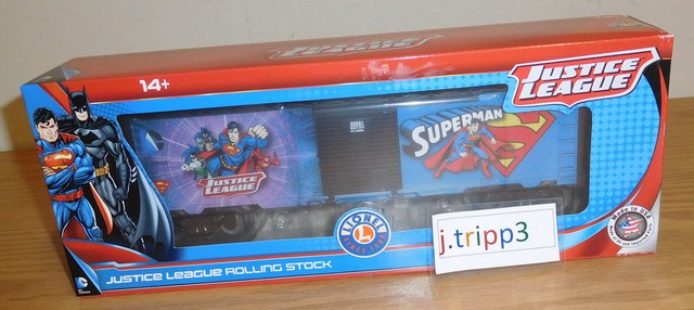 Lionel Justice League Superman Boxcar 6-82684 O Gauge Train DC Comics 6 ...