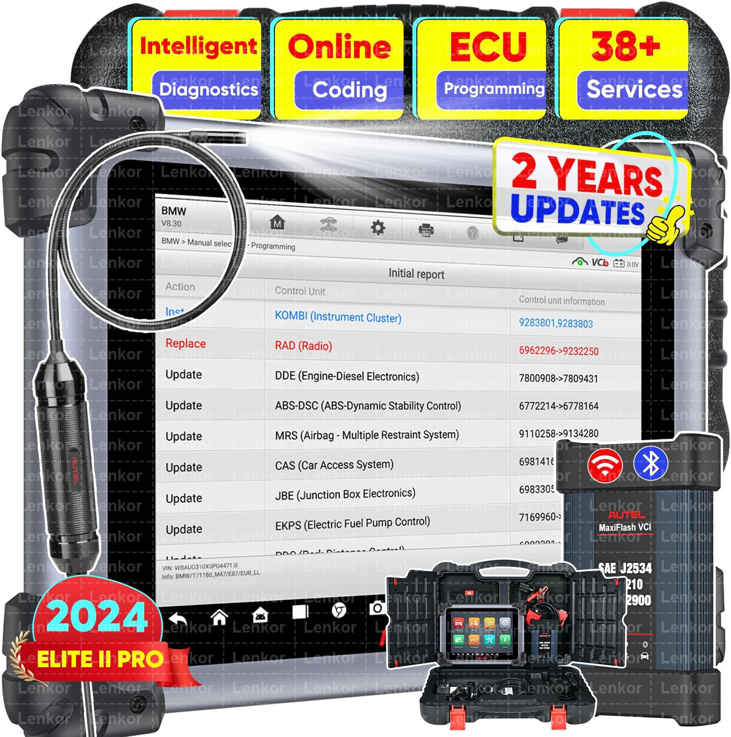 2024 Autel MaxiSys Elite II PRO as MS909 Diagnostic Scan Programming ...