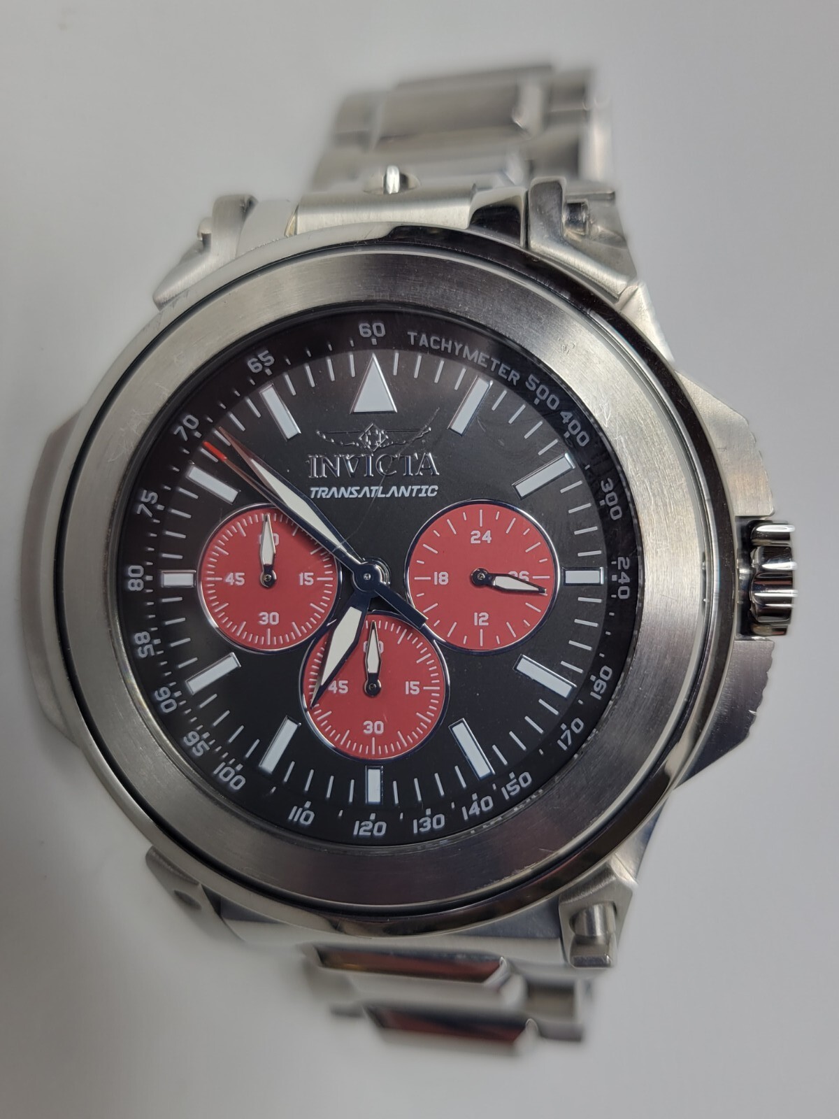 Invicta Men's 50mm Transatlantic Quartz Dual Movement Watch Red 25926 ...