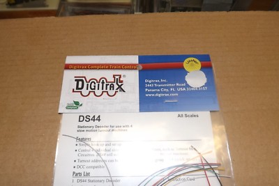 Digitrax - DS44 STATIONARY DECODER 4 SLOW MOTION TURNOUT MACHINES - NIB ...
