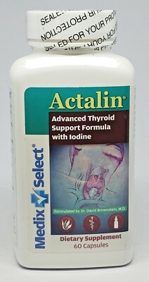 Medix Select ACTALIN Advanced Thyroid Support w/ Iodine 60 Capsules New ...