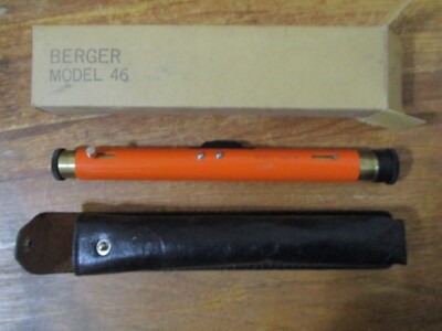Vintage Berger Model 46 Handheld Transit Level Case Box | eBay
