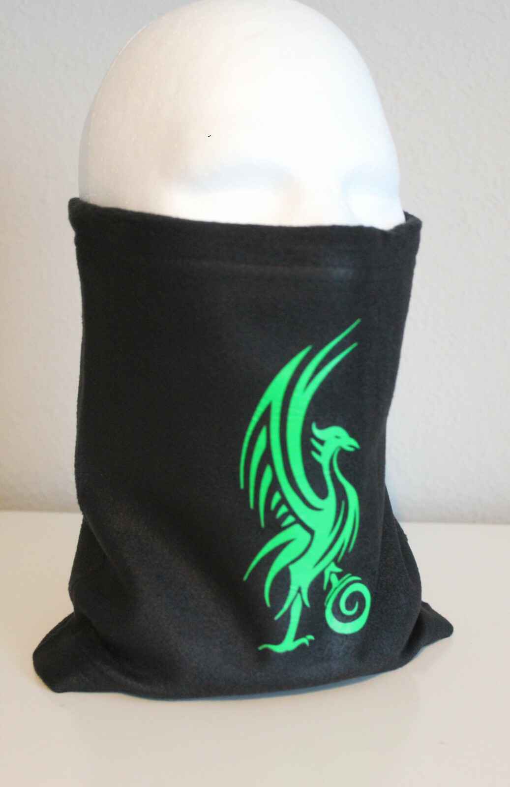 Liverpool Neck Warmer Green Snood Scarf Thermal Fleece Football Face ...