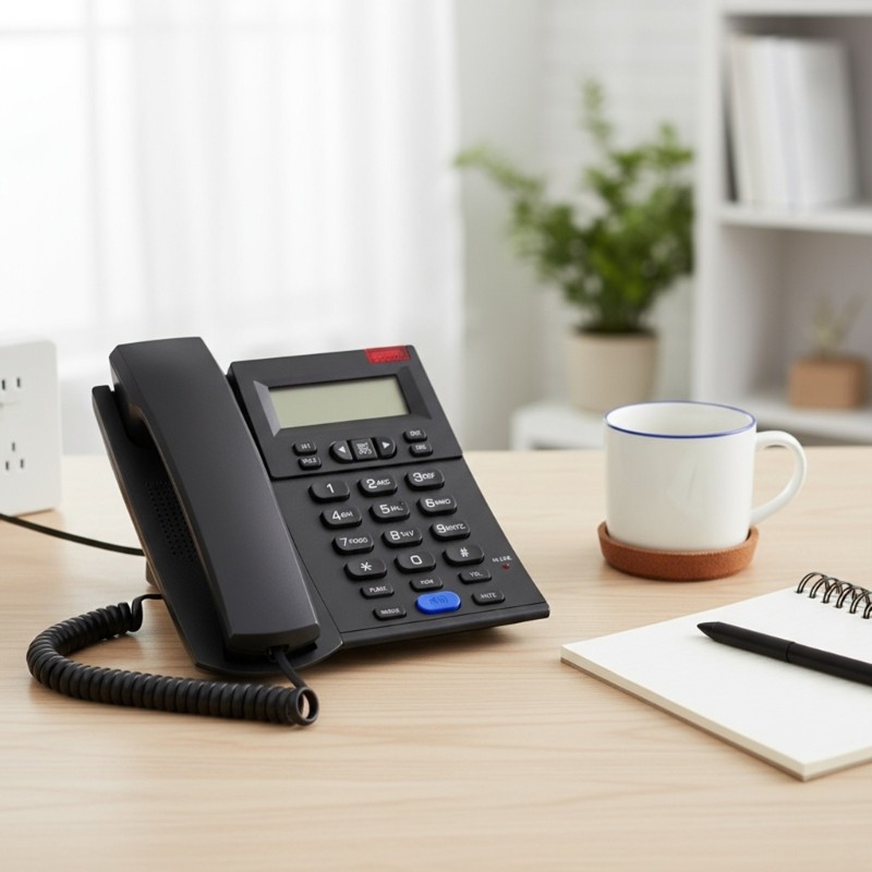 Corded Telephone Basic Landline Phone for Seniors Analog Home Phone ...