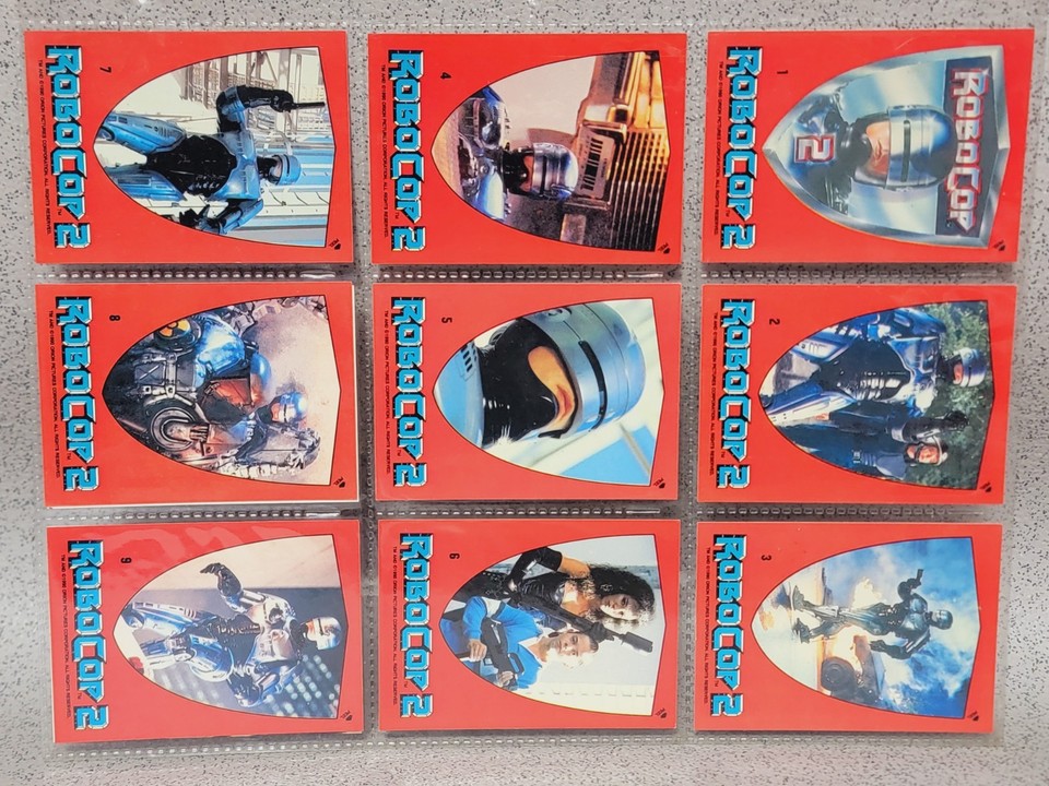 Topps 1990 Robocop 2 88 Trading card base set + 11 sticker complete Set ...