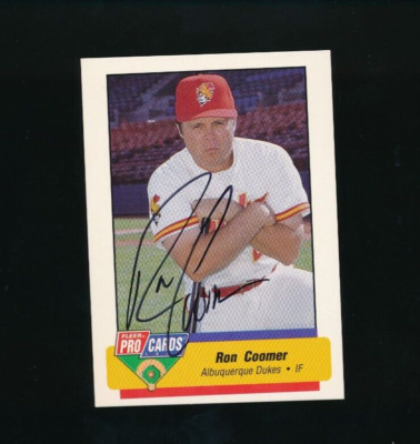 1994 Fleer ProCards Minor League Ron Coomer #849 signed auto autograph ...