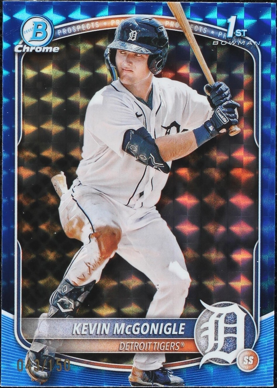 2025 Bowman - Chrome Prospects Kevin McGonigle #BCP-79 Blue Geometric ...
