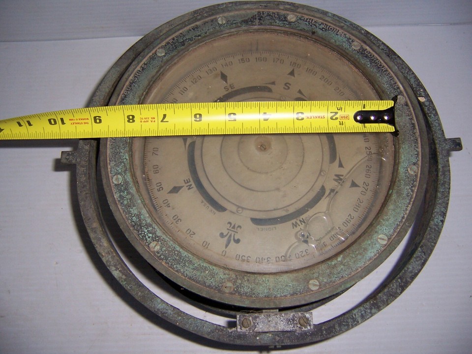 WWII 1941 The Lionel Corporation Mark 1 U.S. Navy BU Ships Compass 8 ...