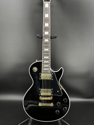 Hot sale Chibson Black LP Electric Guitar 2H Pickups Gold Part Black ...