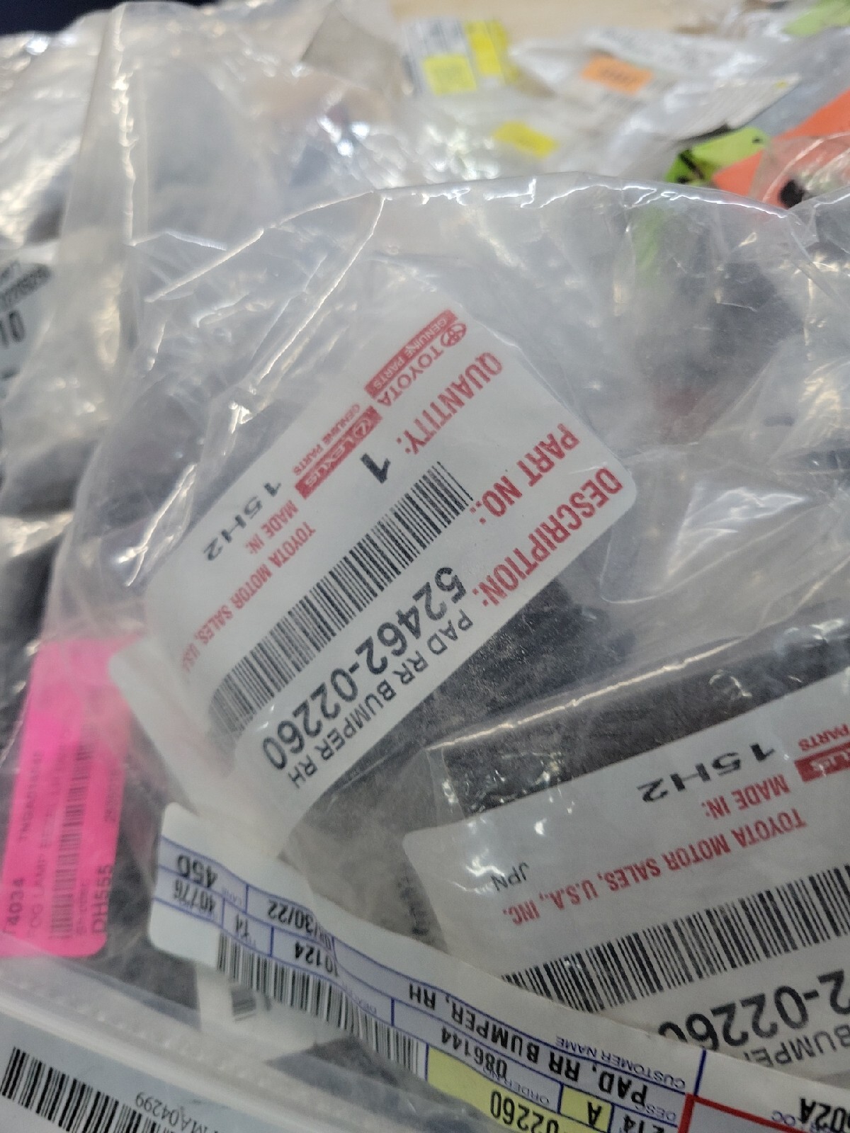 OEM Genuine Toyota Bumper Cover Pad 52462-02260 RH for sale online | eBay