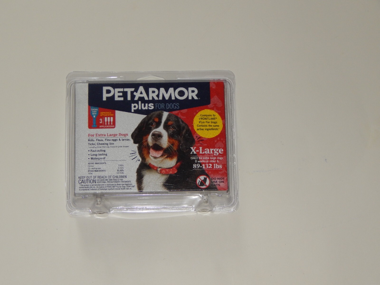 Pet Armor Plus Flea & Tick Prevention for XL Dogs - 3 Applications 89 ...