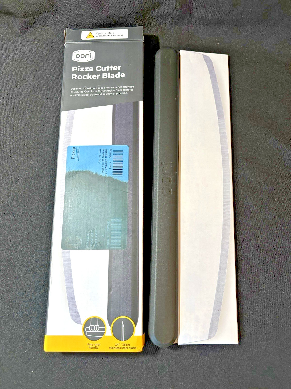 Ooni Pizza Rocker Cutter Stainless Steel 14” Blade - NEW