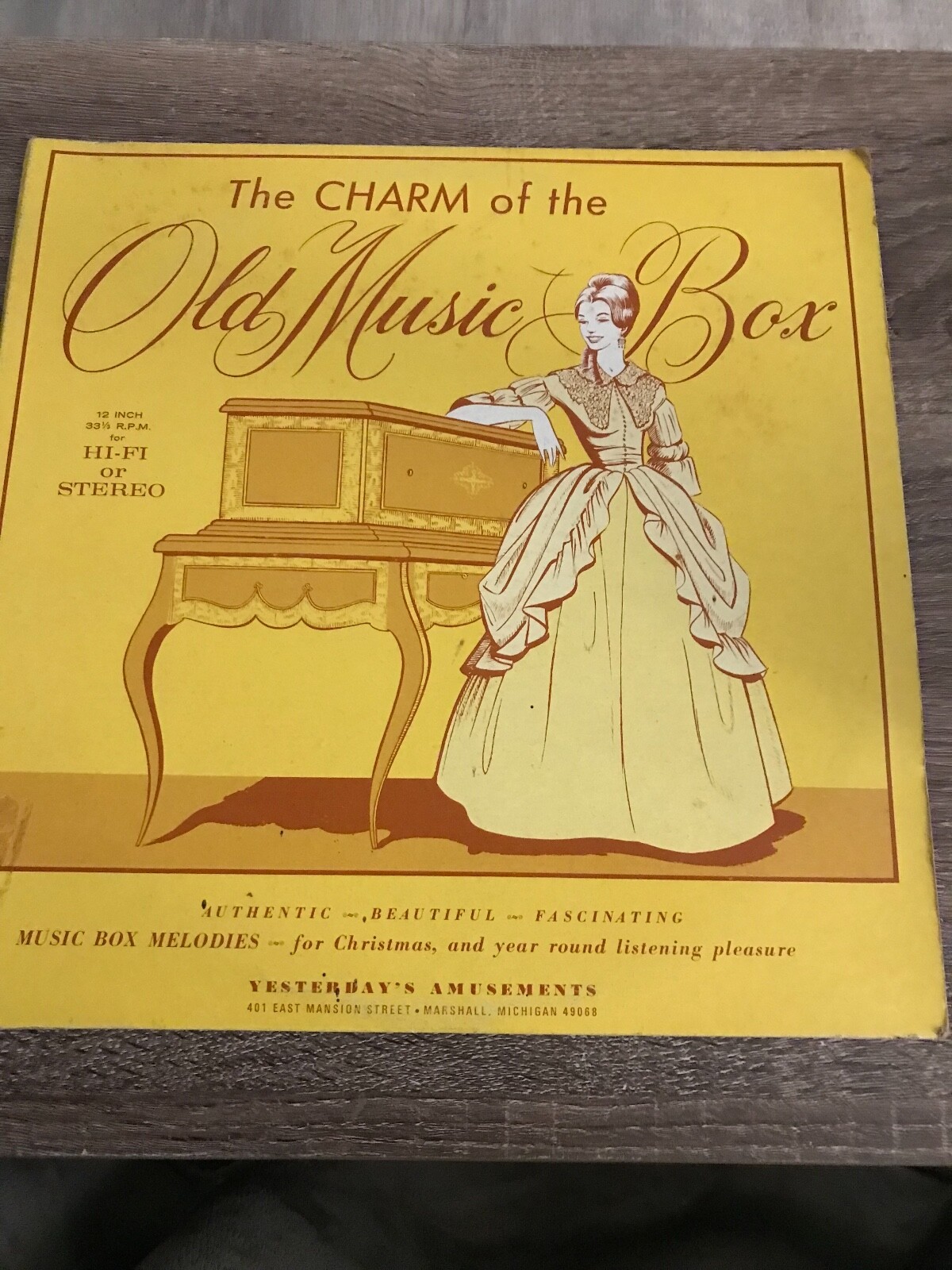 THE CHARM OF THE OLD MUSIC BOX VINYL RECORD HACKER MUSIC BOX collection ...