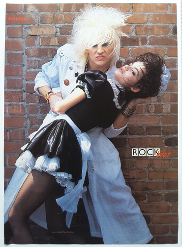 POISON C.C. DEVILLE / GUNS N' ROSES AXL 1980'S MAGAZINE PINUP POSTER ...