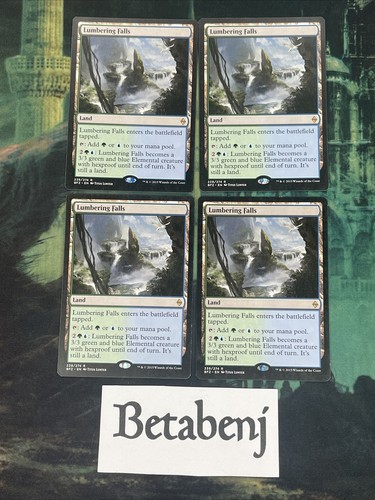 4x MTG Lumbering Falls Battle for Zendikar (Playset) | eBay