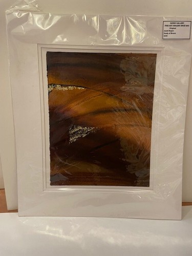 Janet Rogers Original Abstract Mixed Media Study in Brown | eBay UK