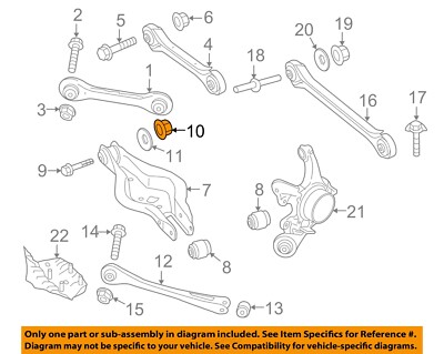BMW OEM 97-25 228i xDrive Suspension Components-Rr Lwr Cntl Arm Nut ...