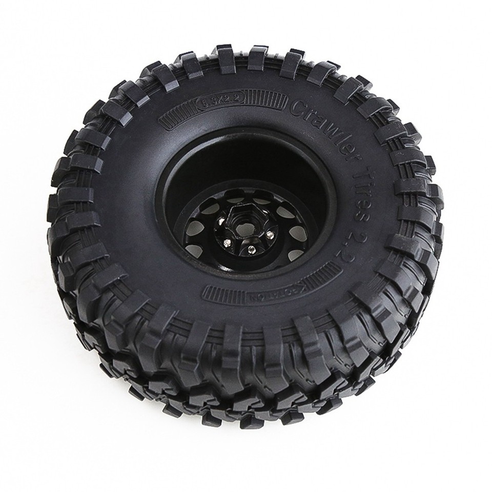 3X(4PCS 135mm Metal 2.2 Beadlock Wheel Rim Tire Set for 1/10 RC Crawler ...