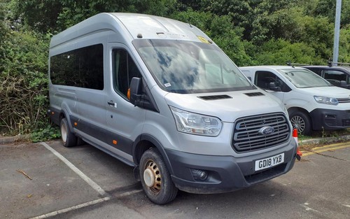 2018 FORD TRANSIT LWB MINIBUS SPARES OR REPAIRS NON RUNNER PRICE IS ...