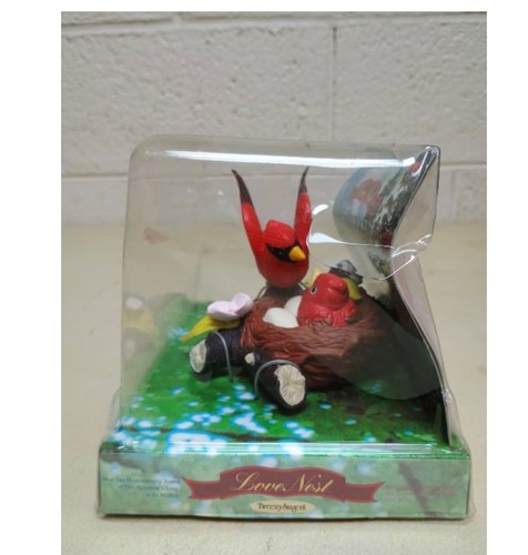 Breezy Singer Cardinal Takara 1992 Red Bird With Baby in Nest Chirps ...