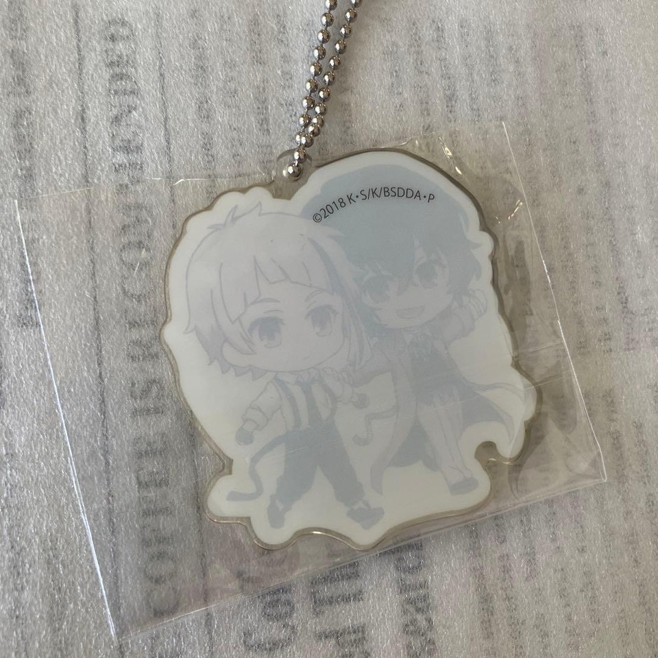 Bungo Stray Dogs Acrylic Keychain Atsushi Nakajima Osamu Dazai Clear ...