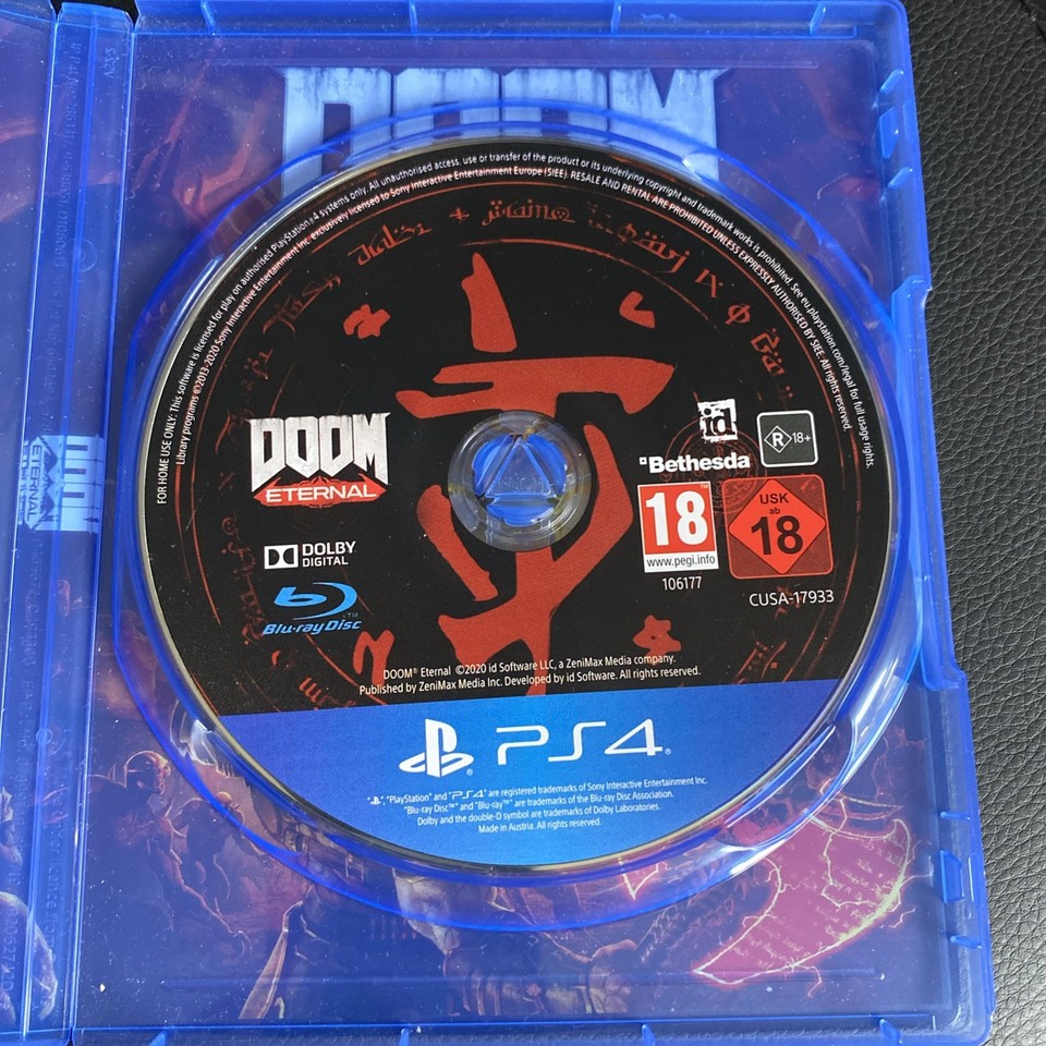 DOOM Eternal -- Standard Edition (Sony PlayStation 4, 2020 ...