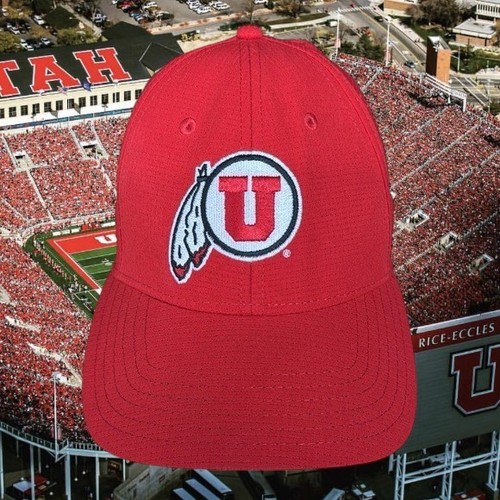 Under Armour Iso-Chill University of Utah Utes Red White Fitted Hat Cap ...