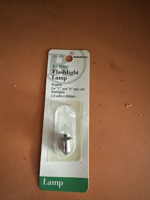NOS Radio Shack KPR102 Krypton Lamp For "C" & "D" 2-cell Flashlights ...