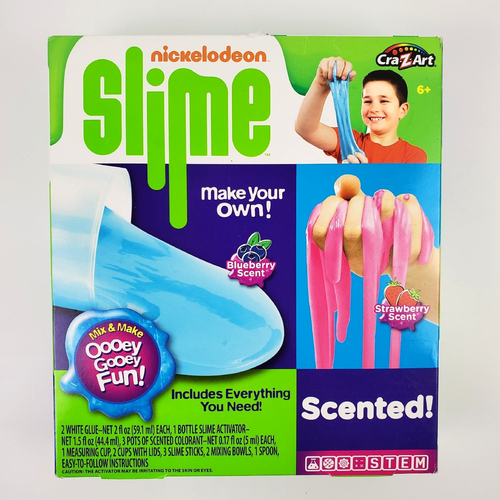 Cra-Z-Art Nickelodeon Slime STEM Scented Make Your Own Slime Kit Blue ...