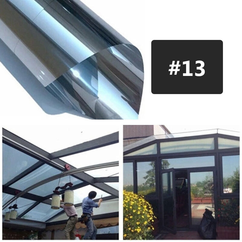 One Way Mirror Window Film Heat UV Reflective Sun Shade Tint Foil Glass ...