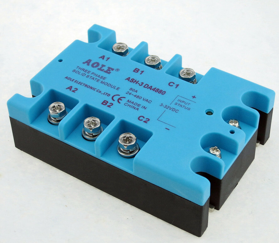ASH-3DA4880 80A three-phase solid state relay TSR-80DA DC-AC | eBay