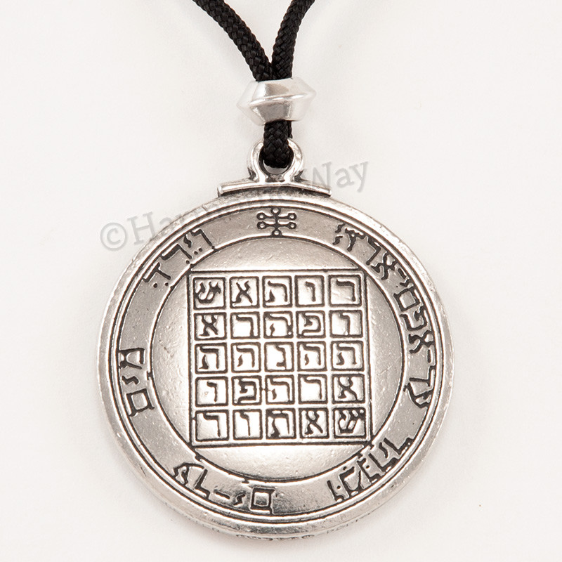 TALISMAN of SATURN Magic Pentacle Solomon Seal Luck Protection Pendant ...
