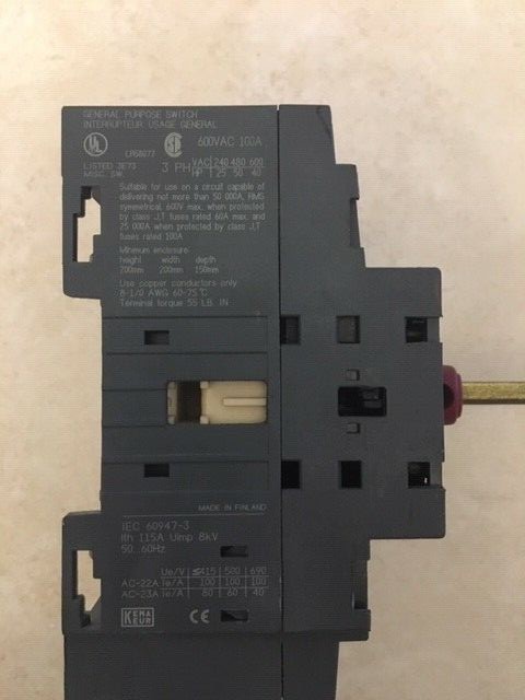 ABB Panel disconnect OT100E3 | eBay
