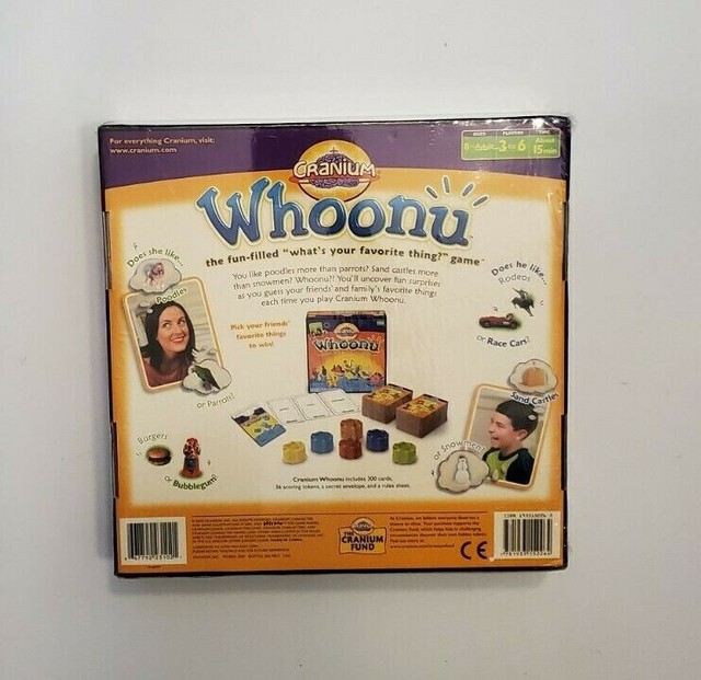 Cranium Whoonu 2005 Party Board Game 100 Complete for sale online | eBay