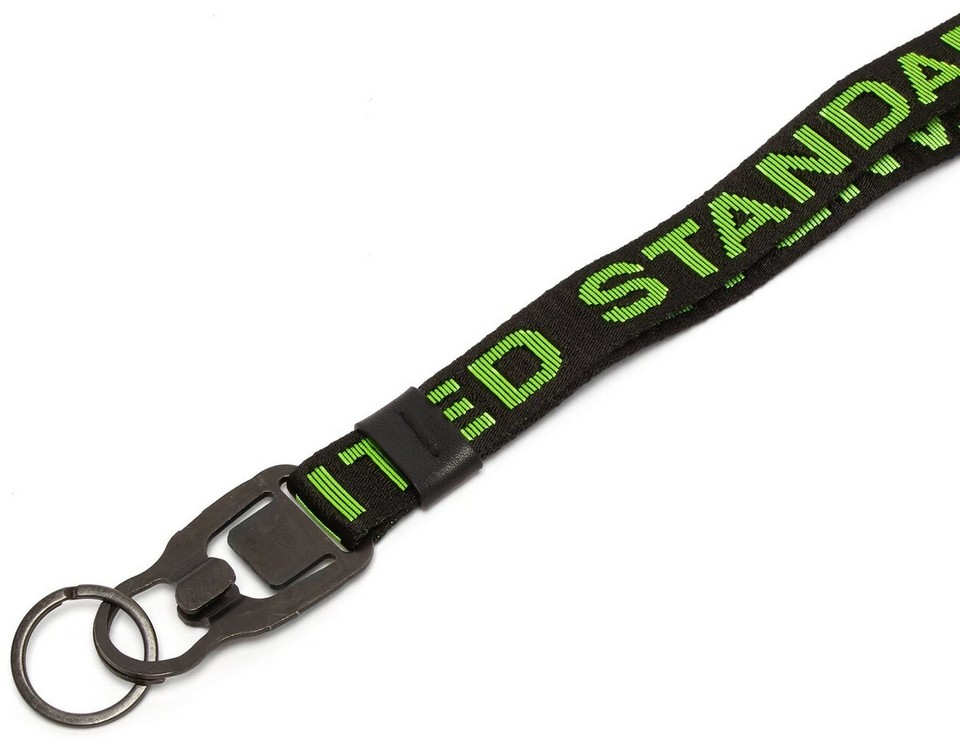 UNITED STANDARD 'Logo-Jacquard' Ballistic Key Ring / Key Fob Chain ...