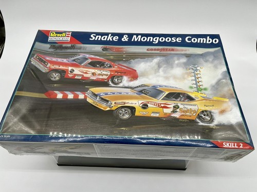 Mint Sealed Revell Kit # 6858 Snake & Mongoose Combo Funny Car Model ...