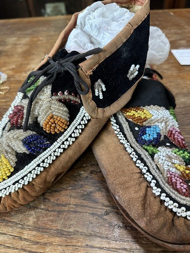 antique native american beaded moccasins | eBay