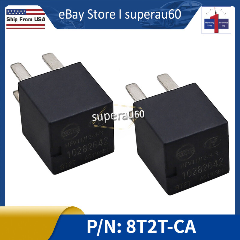 Set Of 2 High Quality Auto Multi-Purpose Relay 8T2T-CA 10262842 For ...