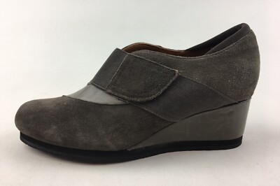Earthies Bondy Wedge Shoes Women’s Size 5.5 B, Dirty Grey Suede 3323 | eBay
