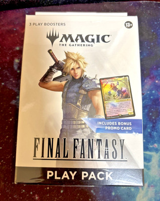 Magic: The Gathering Final Fantasy Play Pack w/ 3 Packs & Promo SEALED ...