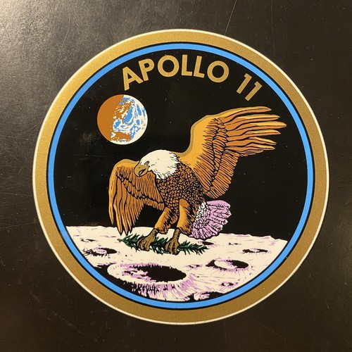 Vintage NASA Apollo 11 Sticker Moon Landing Space Mission Lunar ...
