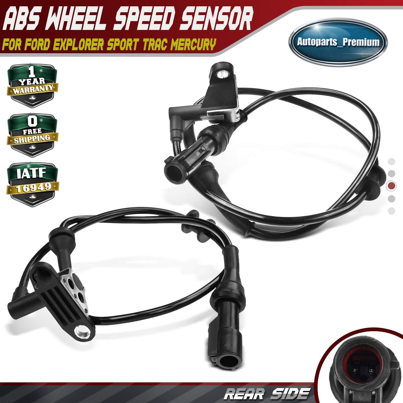 2x Rear ABS Wheel Speed Sensor for Ford Explorer Sport Trac Mercury ...
