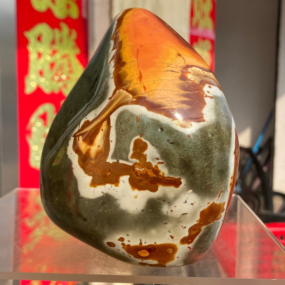 3.01LB Large Polychrome Ocean Landscape Jasper Stone Mineral Display ...