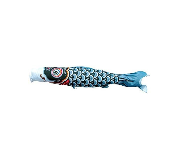 Koi Nobori Windsock 79" 2m YU-zen Black NYLON Carp Fish Kite Flag Made ...