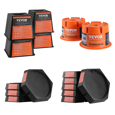 2/4/6-Pack Trailer Jack Blocks RV Leveling Pads RV Stabilizer Stands | eBay