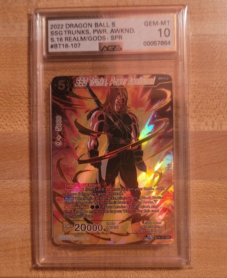 SSG Trunks Power Awakened SPR BT16-107 AGS gem-mt 10 gold label | eBay