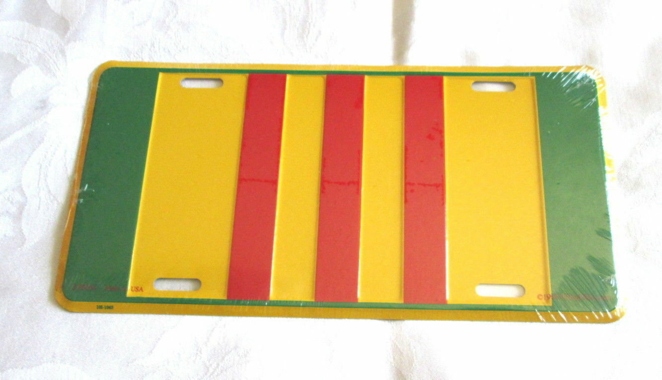 VIET NAM FLAG EMBOSSED METAL LICENSE PLATE #12 - NEW | eBay