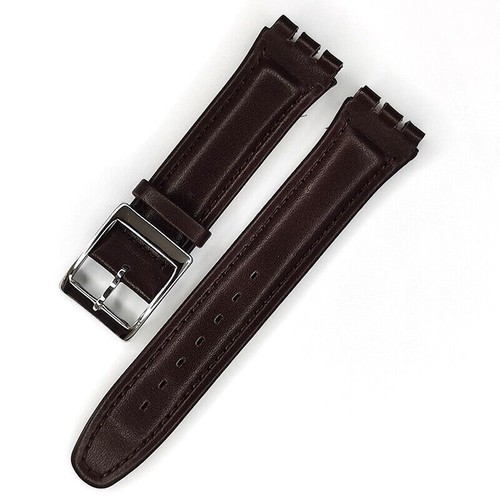 17mm 19mm for SWATCH Watch Band Strap Genuine Leather Strap Bracelet ...