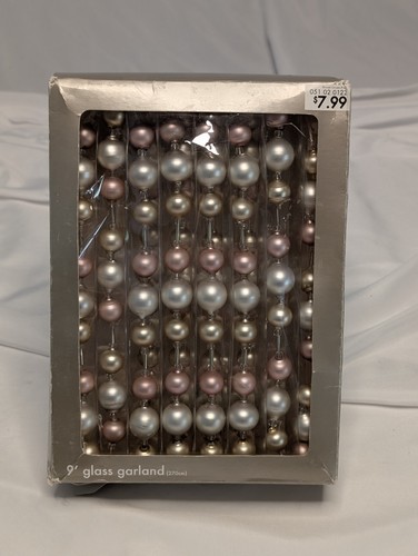 Target Glass Garland 9 Ft, Light Pink, Gold, Champagne 2005 | eBay