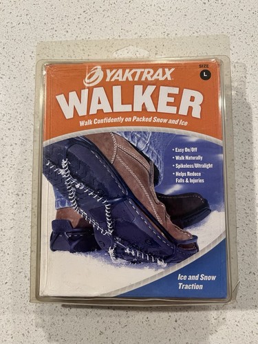 Yaktrax Walker Traction Cleats for Snow and Ice, Black,large NIB New ...
